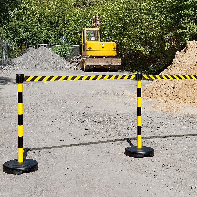 Traffic-Line Economy Retractable Belt Barrier System from our Portable ...
